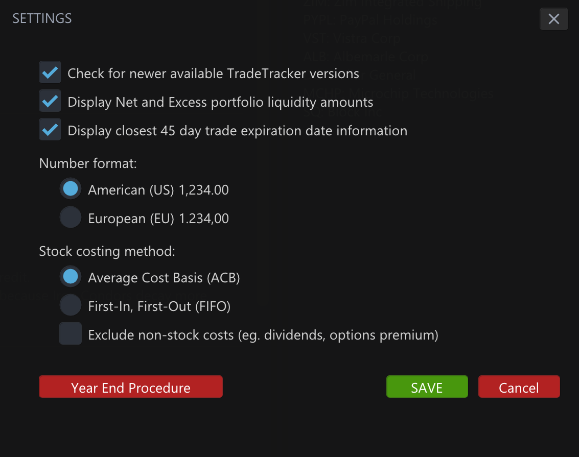 Configuration - TradeTracker Documentation